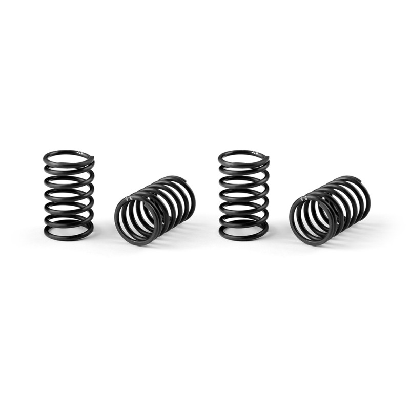 XRAY SPRING-SET D 1.7 (25 LB) C 3.6 BLACK (4) - 308386 - XRAY