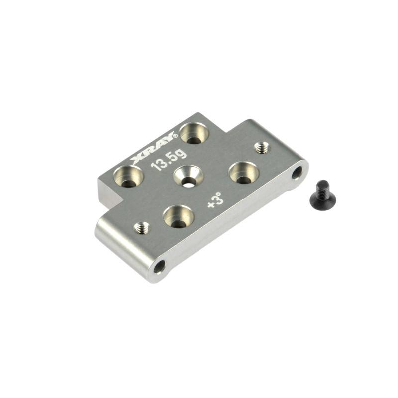 ALU FRONT LOWER ARM MOUNT +3°/-3° - SWISS 7075 T6 - XRAY - 322317