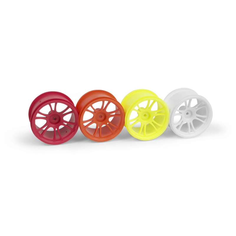 XRAY M18MT STARBURST WHEELS - ORANGE (4) - 389946 - XRAY