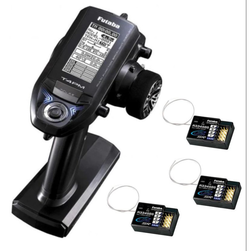 Futaba 4PM PLUS Radio + 3 x R334SBS receiver - FUTABA - 01000075-C2